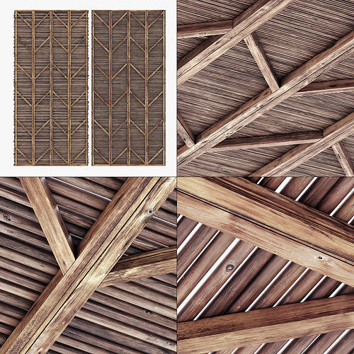 Ceiling diagonal branch straight n1 3D model | CGTrader