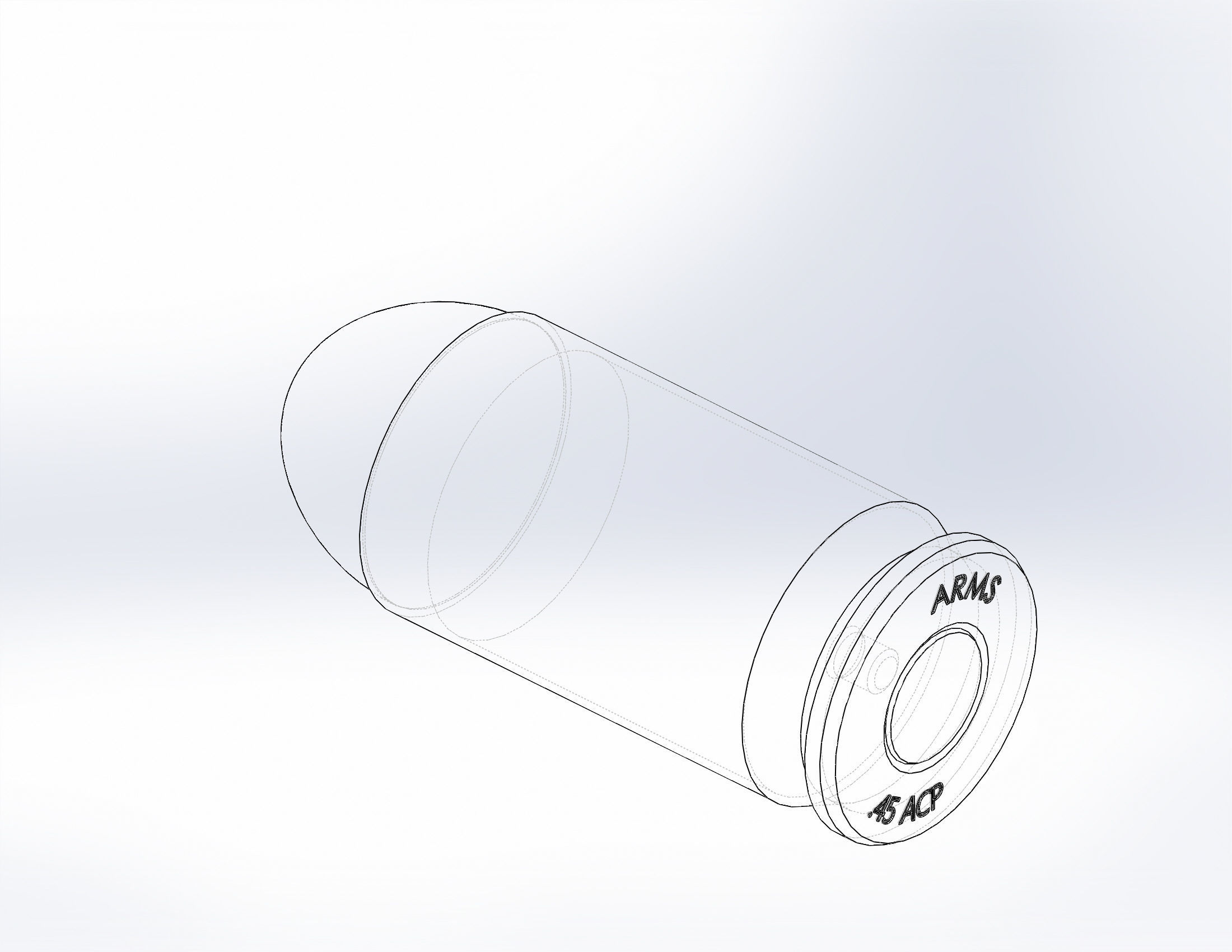 Cartridge Colt 45ACP 3D model | CGTrader