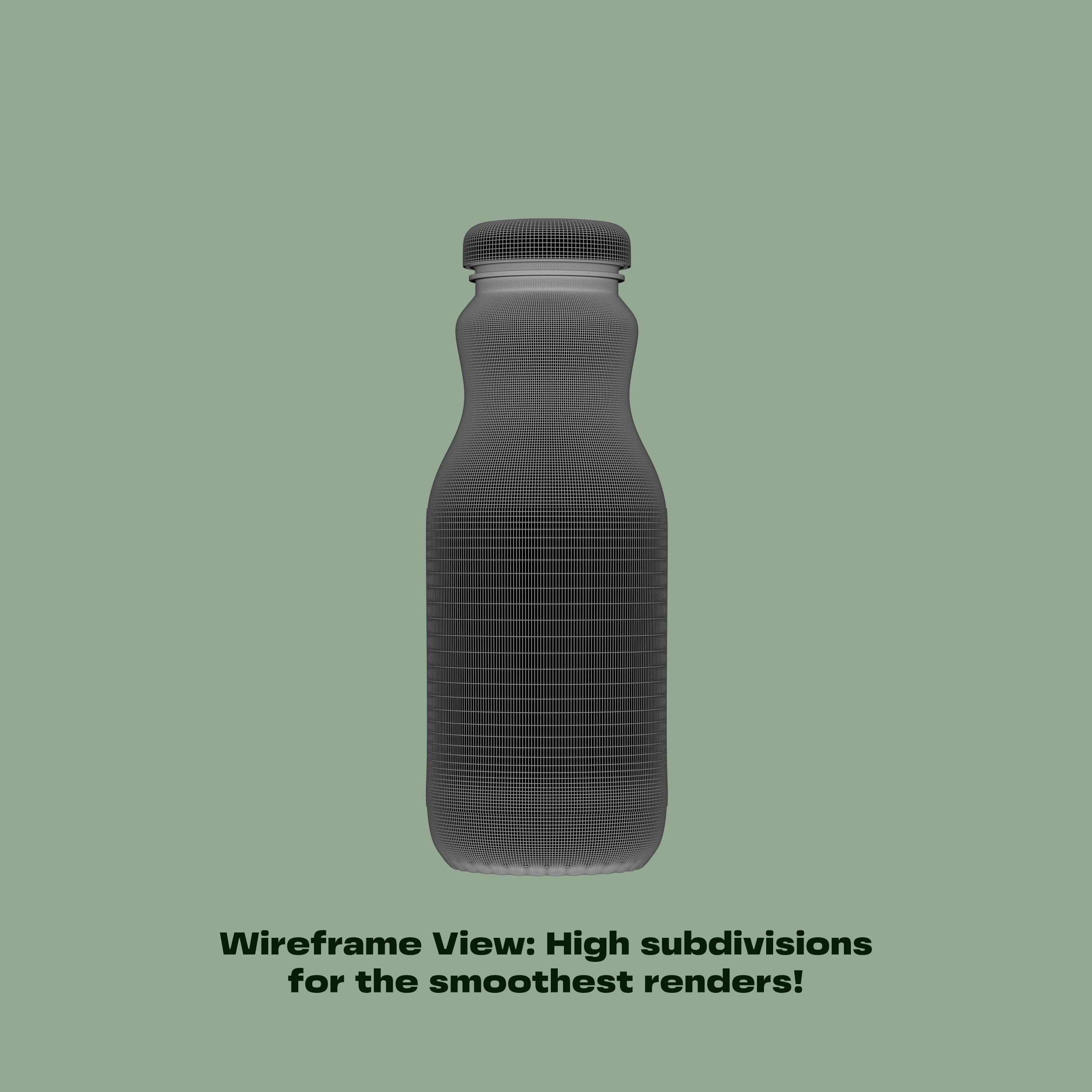 Glass Bottle Set with 7 Juice Materials free 3D model animated | CGTrader
