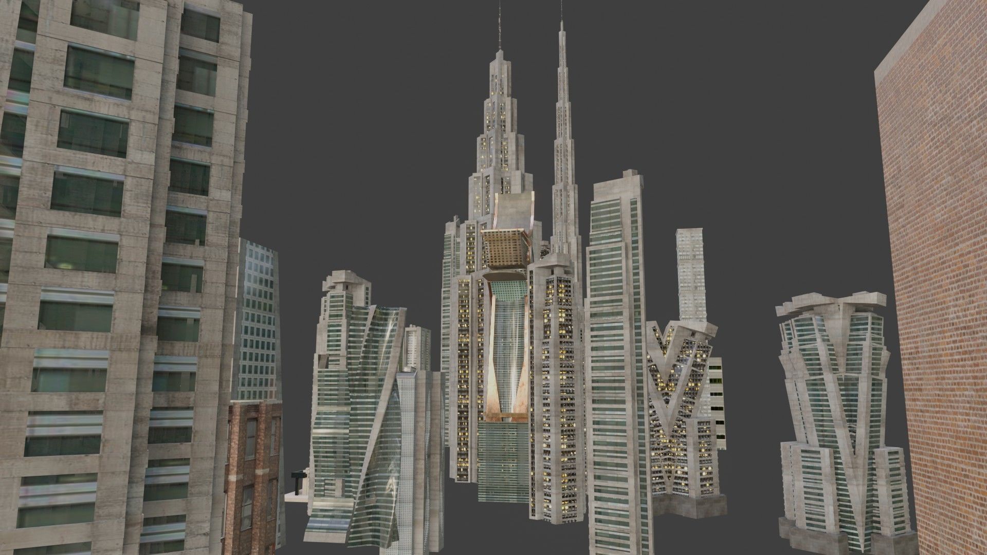 3D model blender city buidings package VR / AR / low-poly | CGTrader
