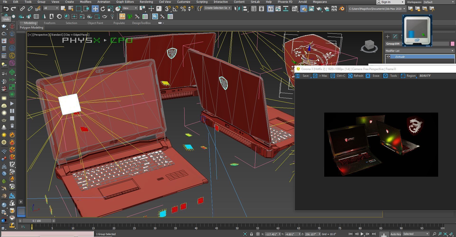 MSI LAPTOP 3D model | CGTrader