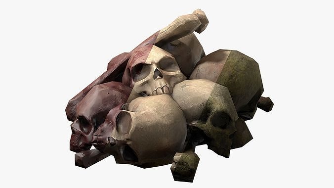 3D model Small Pile of Skulls VR / AR / low-poly | CGTrader