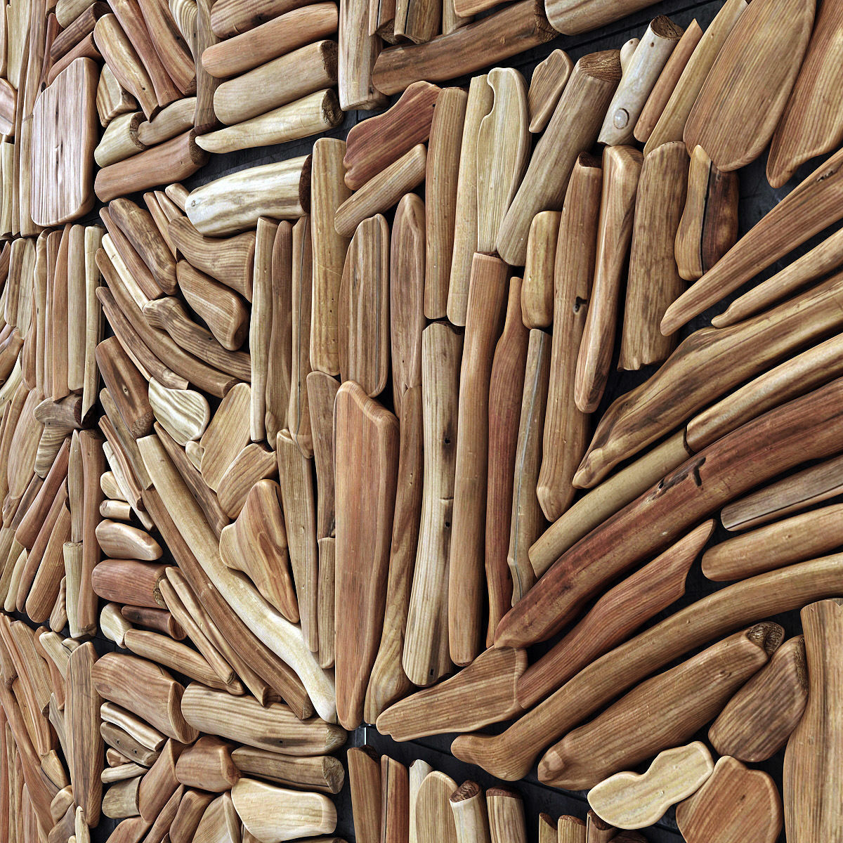 Rectangle panel branch splinter Big n8 3D model | CGTrader