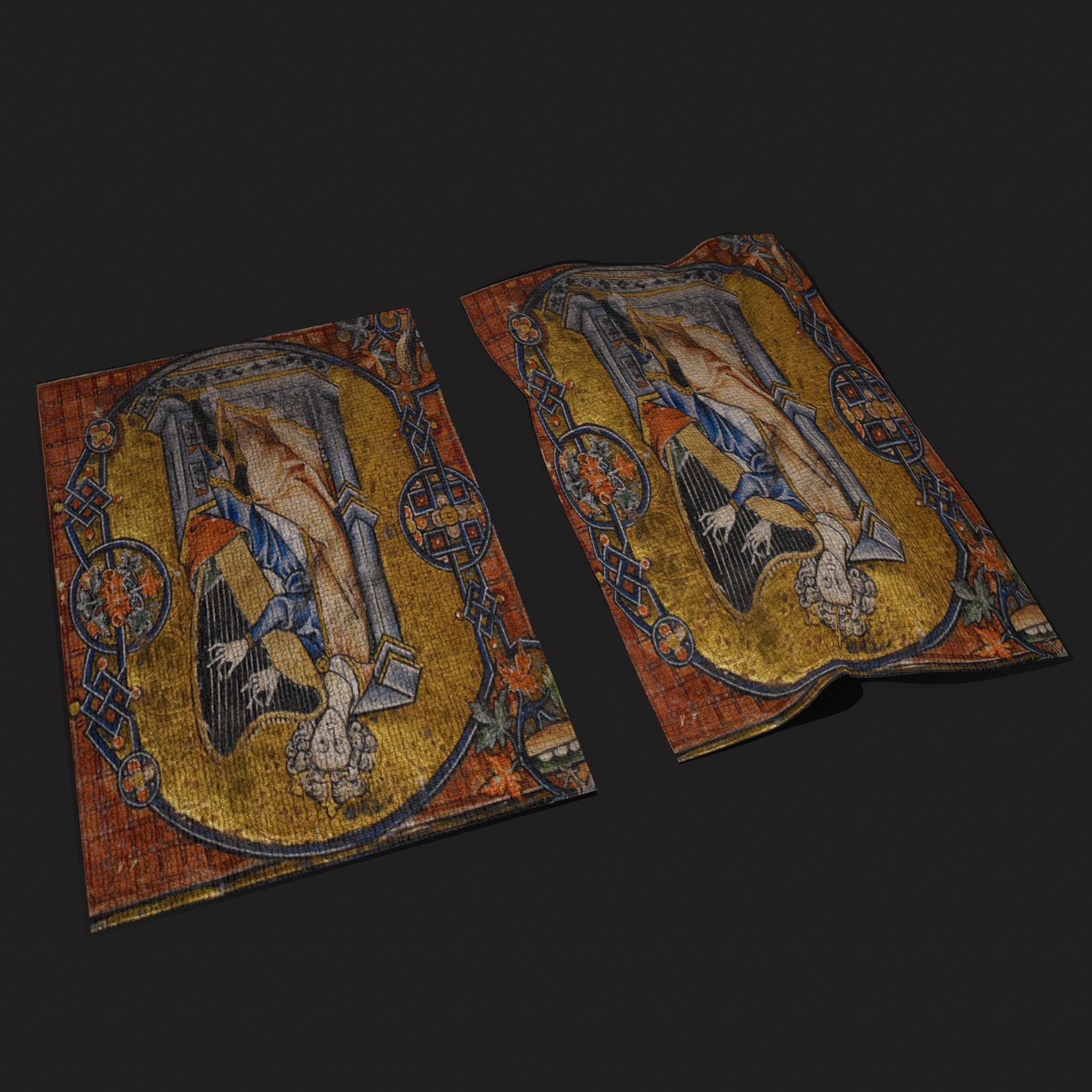 3D model King David Playing Harp VR / AR / low-poly | CGTrader