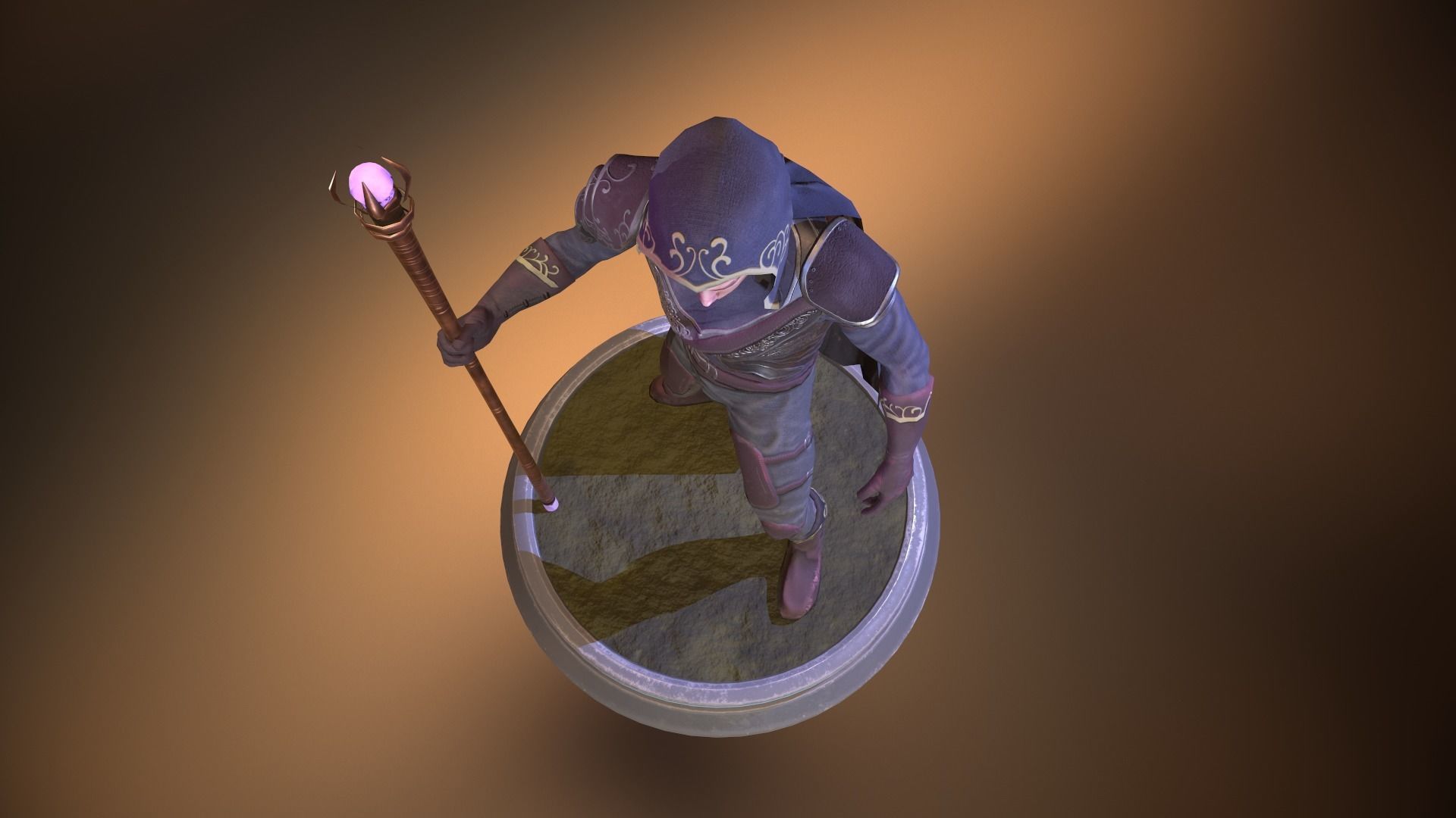 3D model Wizard VR / AR / low-poly rigged animated | CGTrader