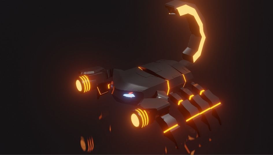 Sci-Fi Scorpion 3D model animated | CGTrader