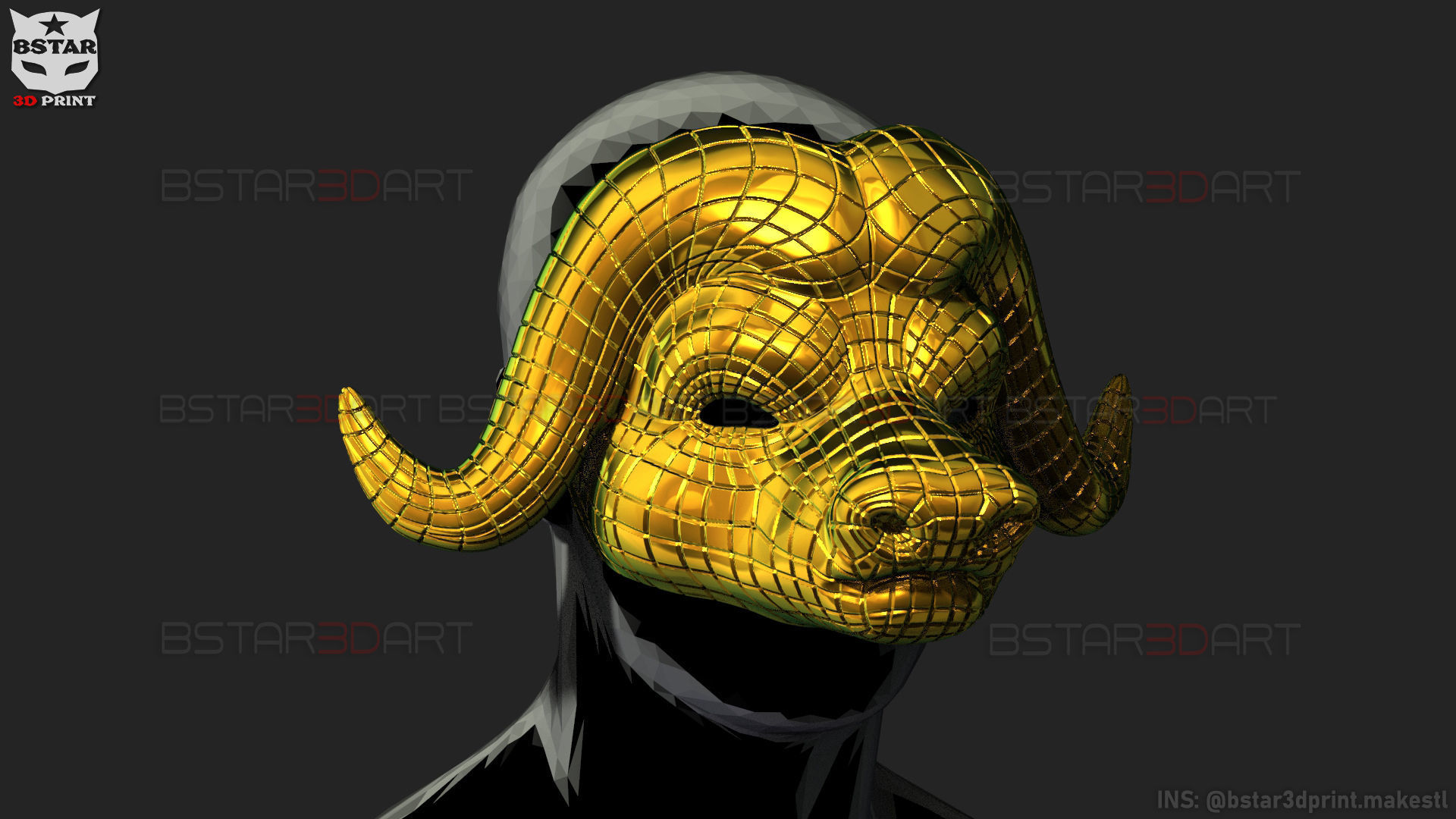 Squid Game Mask - Vip Buffalo Mask Cosplay 3D model 3D printable | CGTrader