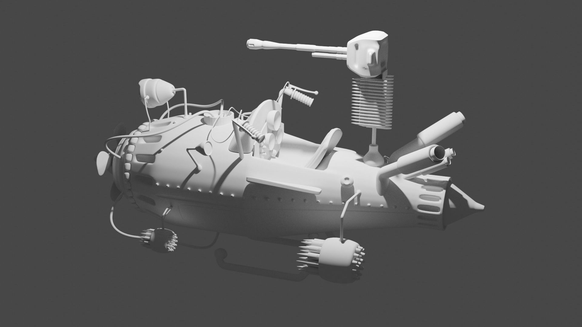 3D science fiction motorcycle 3D model animated | CGTrader