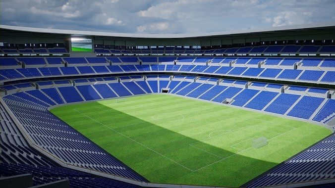 3D model Soccer stadium VR / AR / low-poly | CGTrader