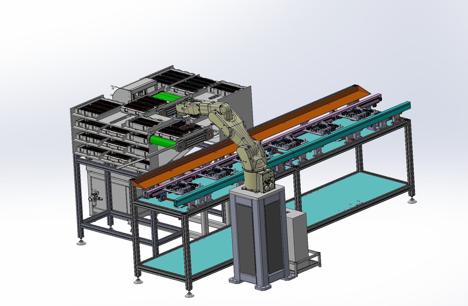 Automatic memory module assembly machine 3D model | CGTrader