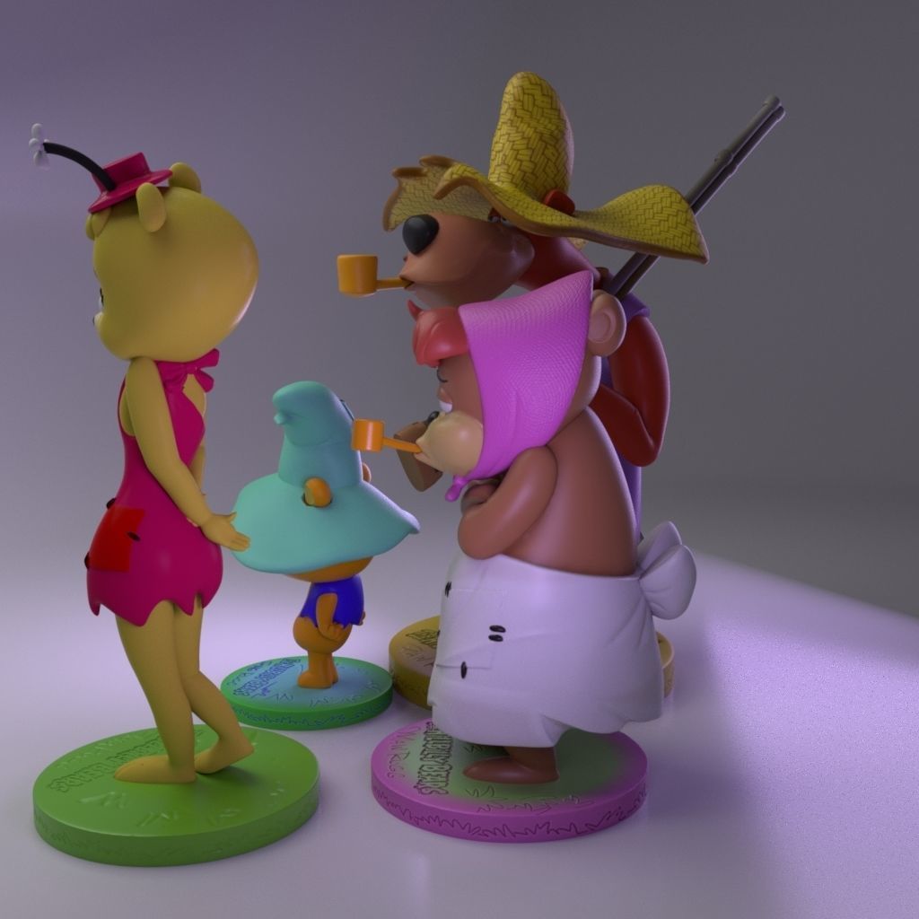 The HillBilly Bears - Collection 3D model 3D printable | CGTrader