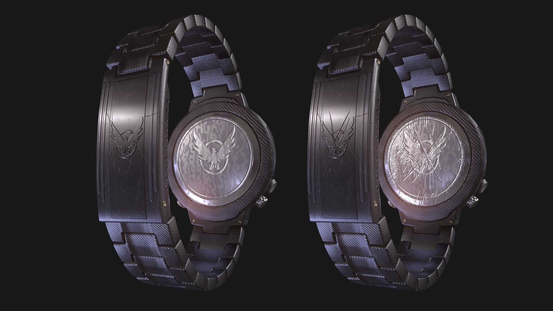 3D model Low poly The Division SHD Smartwatch VR / AR / low-poly | CGTrader