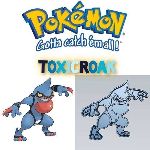 Amazing Pokemon Toxicroak Cookie Cutter Stamp Cake Decorating 3d Model Animated Cgtrader