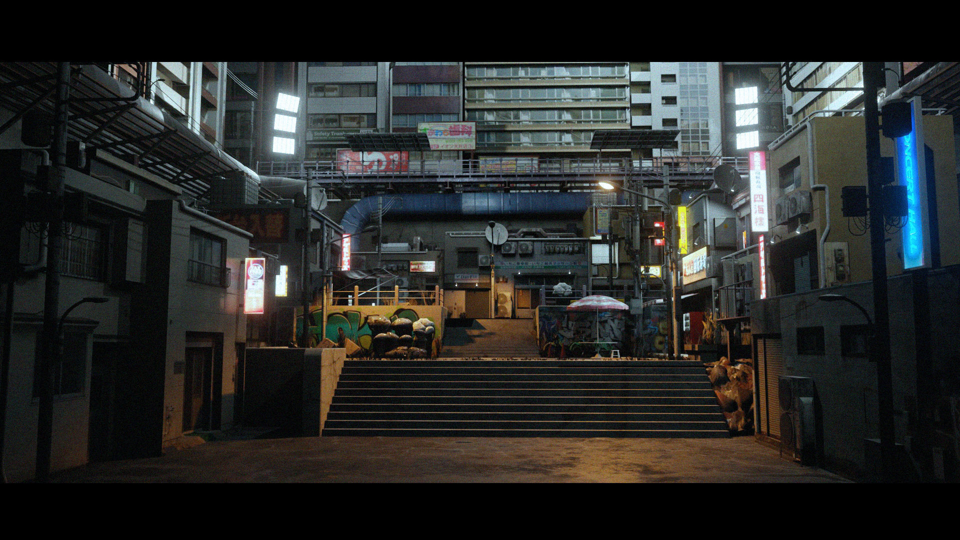 Cyberpunk Street 3D model | CGTrader