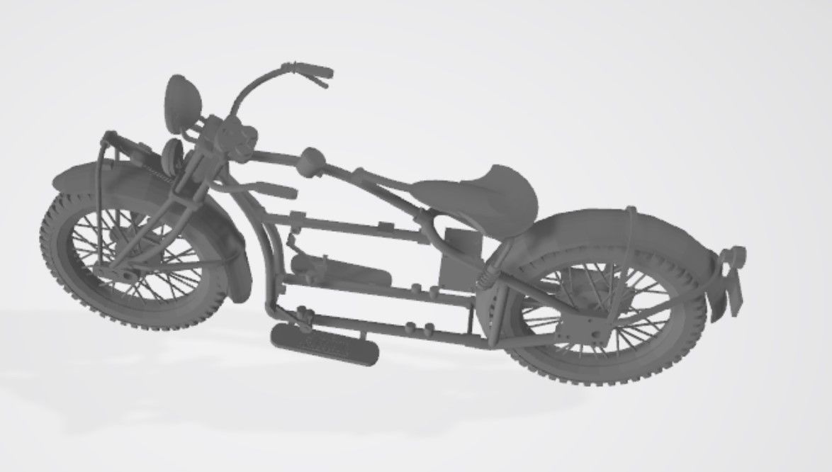 Indian 4 Motorcycle 3D model 3D printable | CGTrader