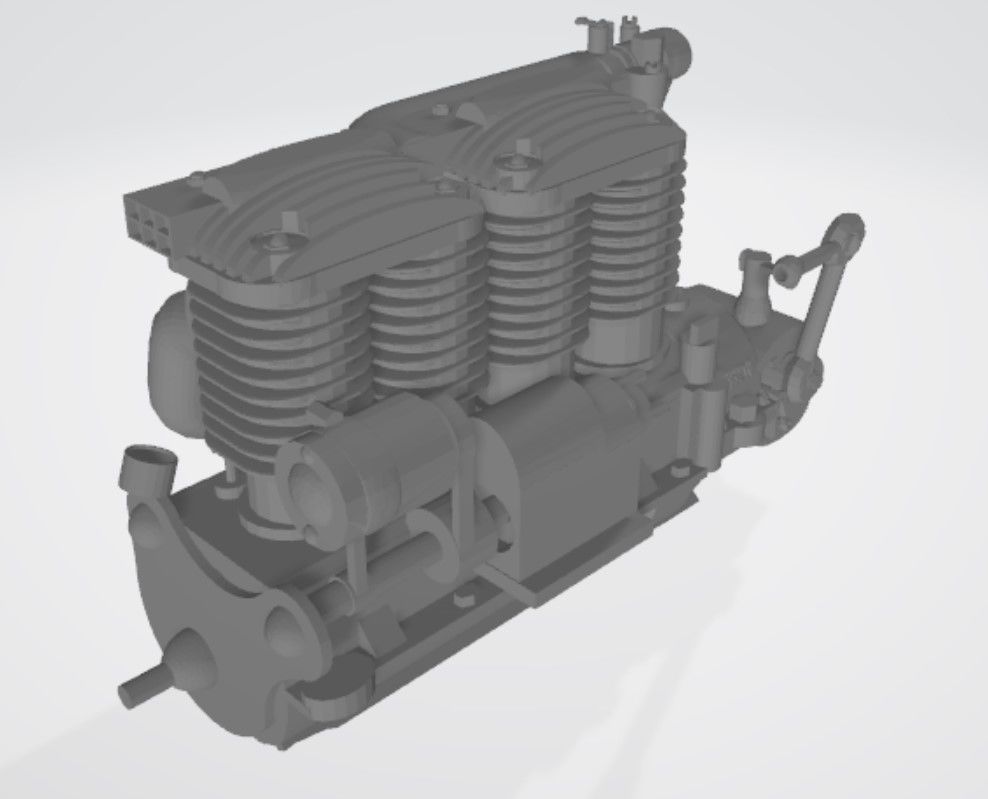 Indian 4 Motorcycle 3D model 3D printable | CGTrader