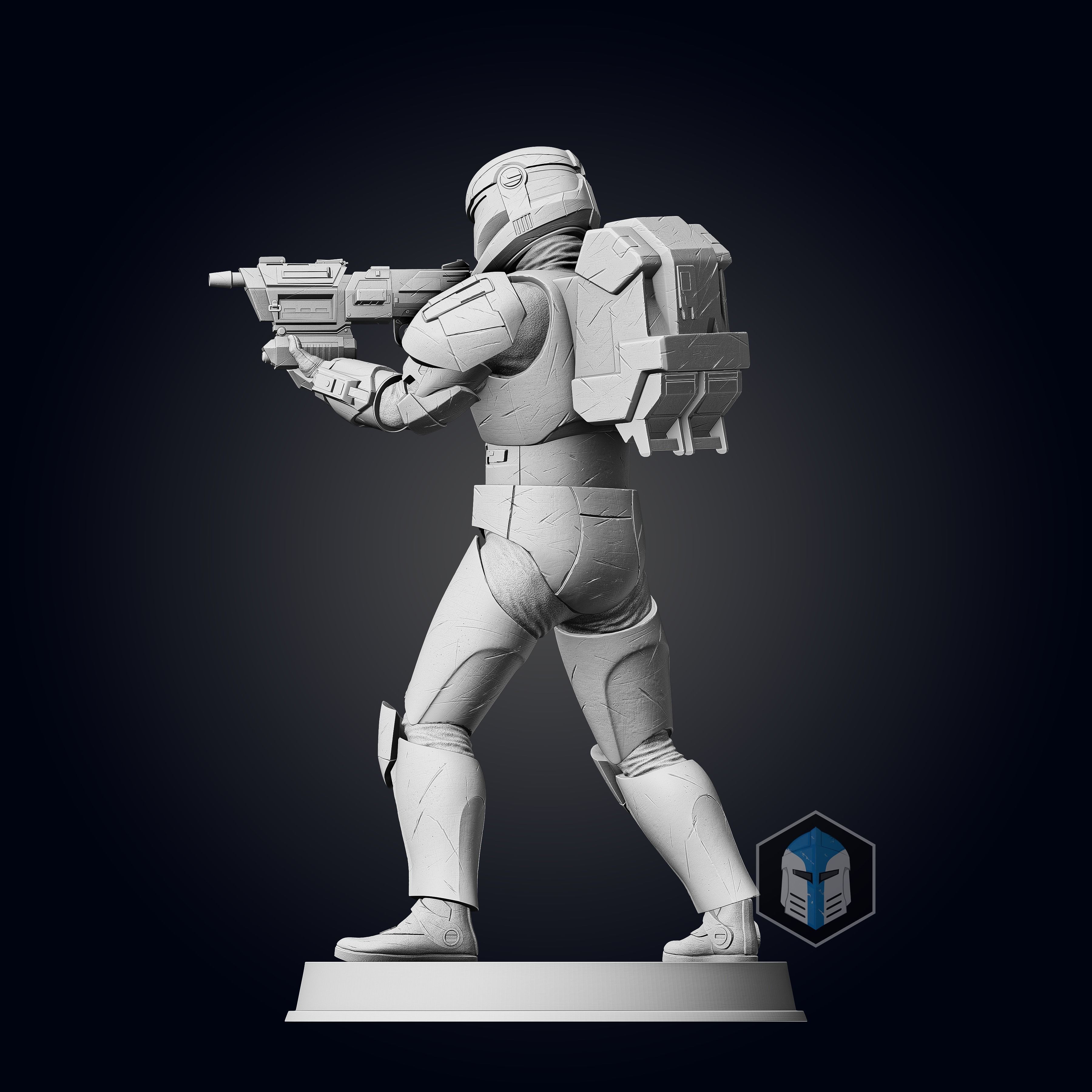 Republic Commando Figurine - Pose 2 3D model 3D printable | CGTrader
