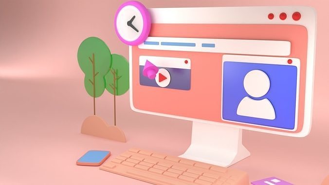 toy desktop computer 3D model animated | CGTrader