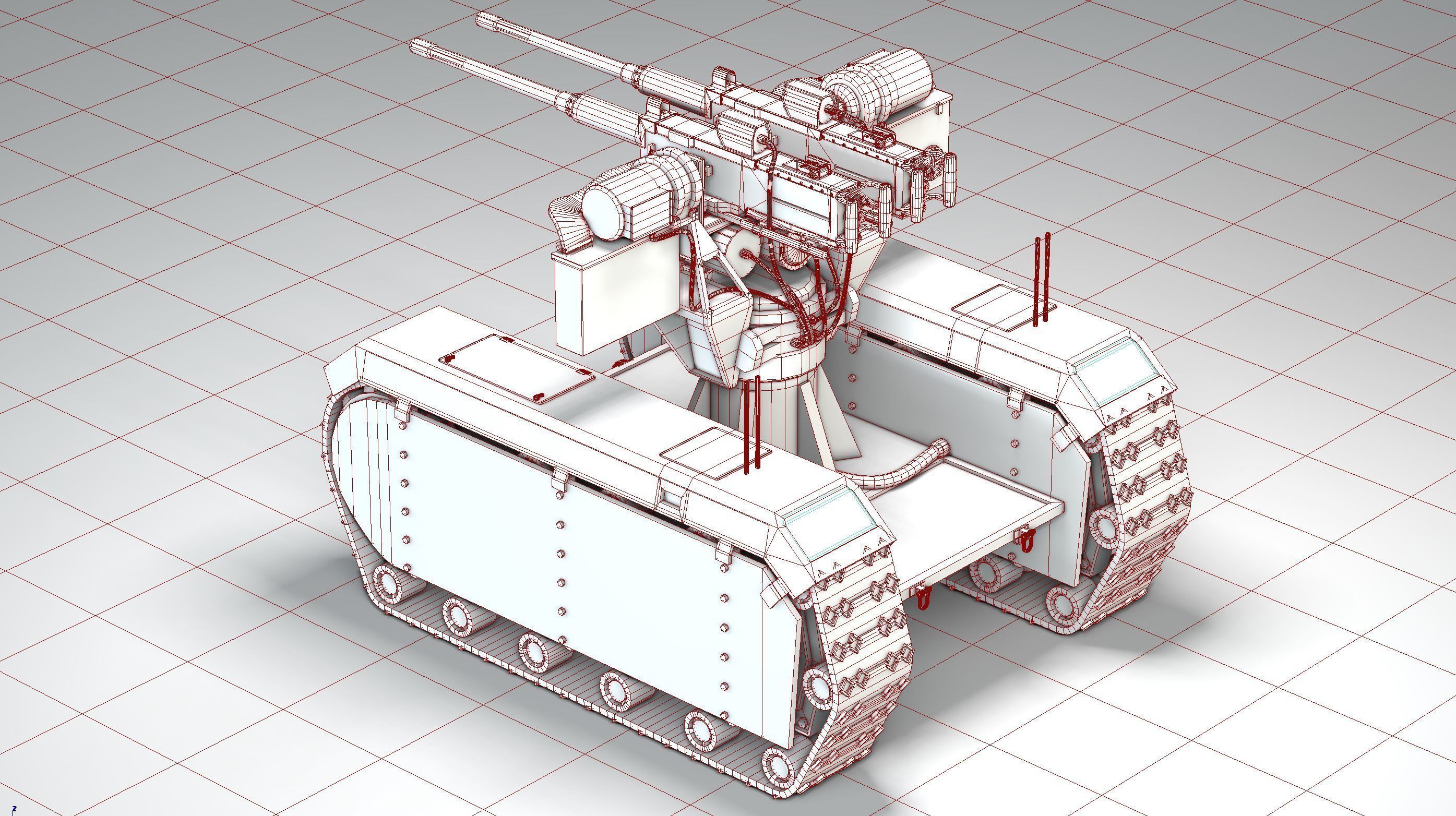 3D model THeMIS - UGV - Unmanned Ground Vehicle VR / AR / low-poly ...