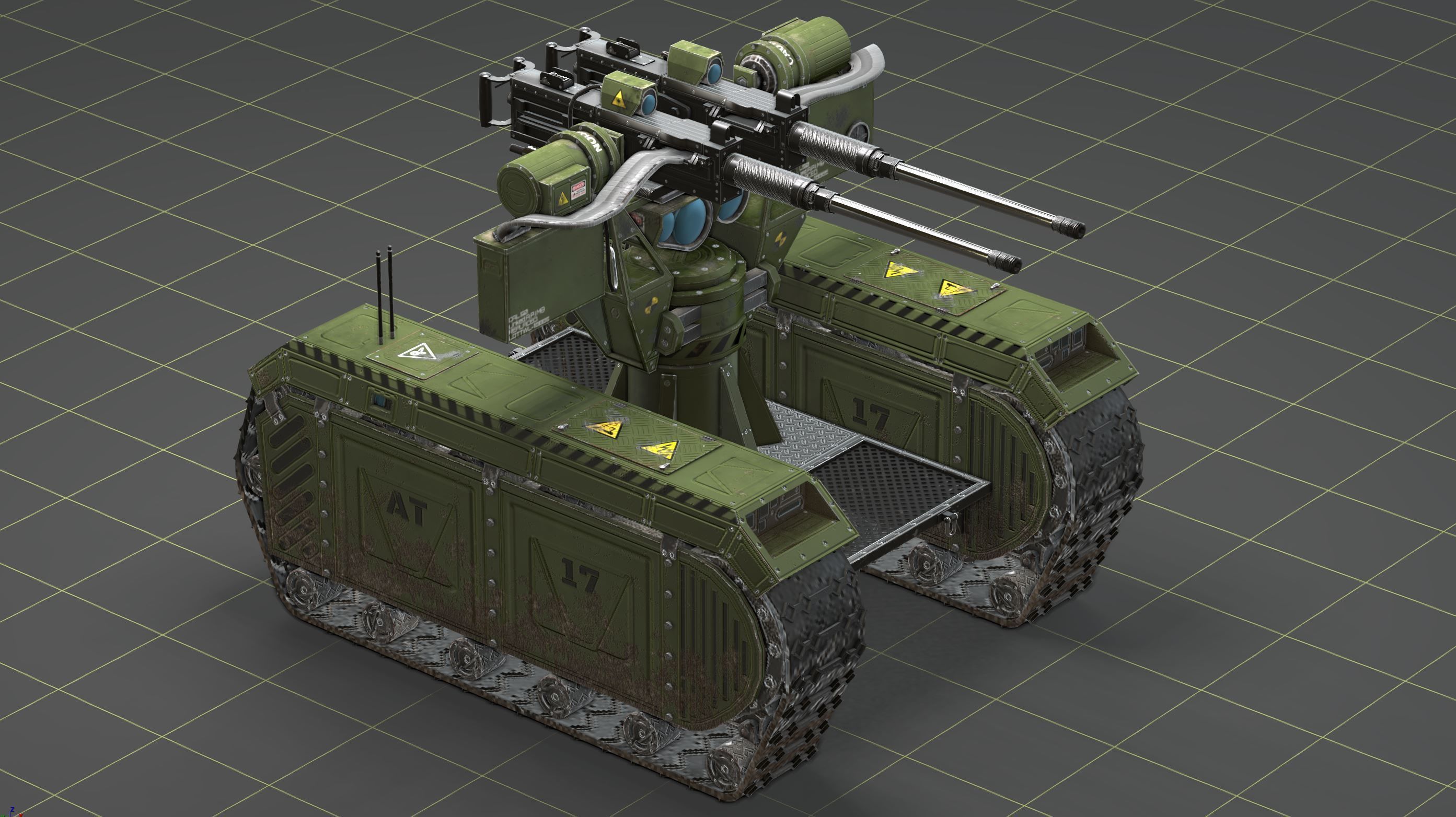 3D model THeMIS - UGV - Unmanned Ground Vehicle VR / AR / low-poly ...