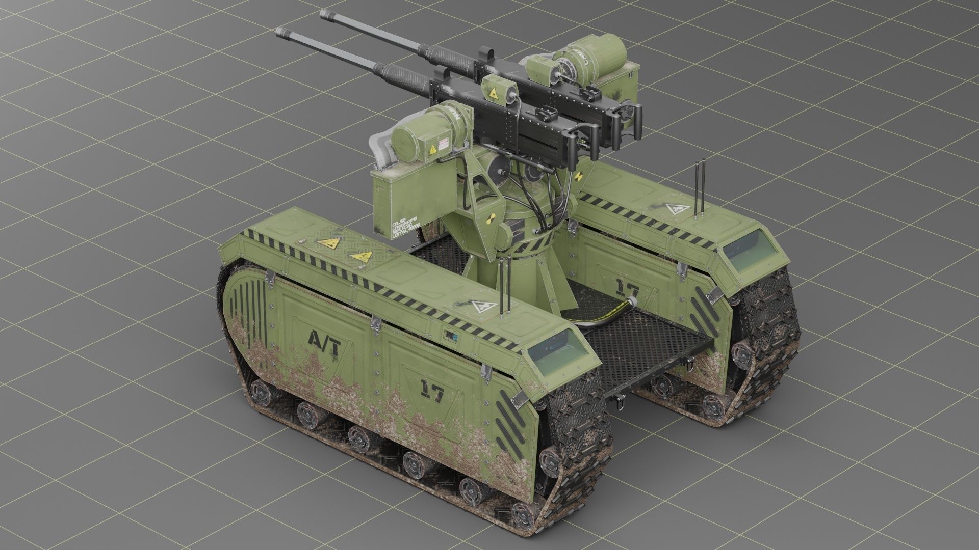 3D model THeMIS - UGV - Unmanned Ground Vehicle VR / AR / low-poly ...
