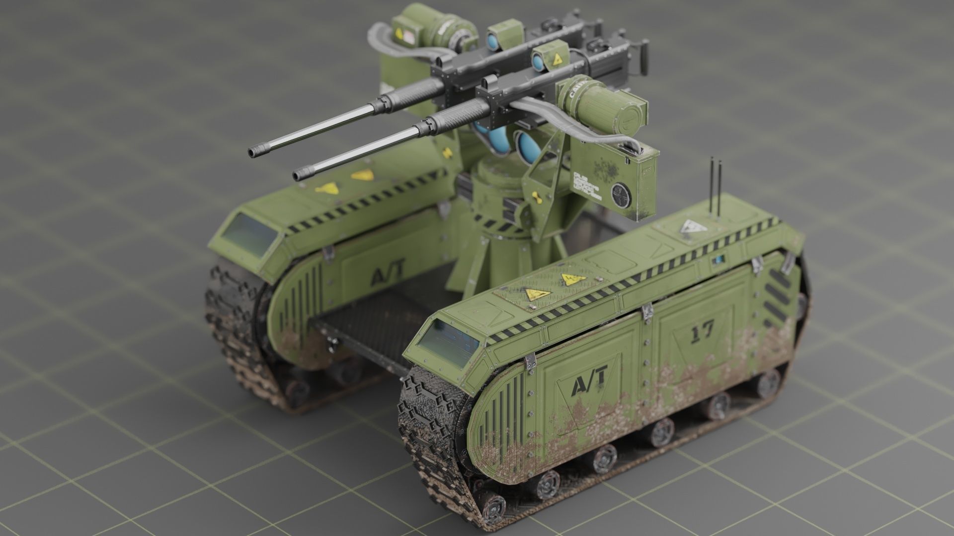 3D model THeMIS - UGV - Unmanned Ground Vehicle VR / AR / low-poly ...