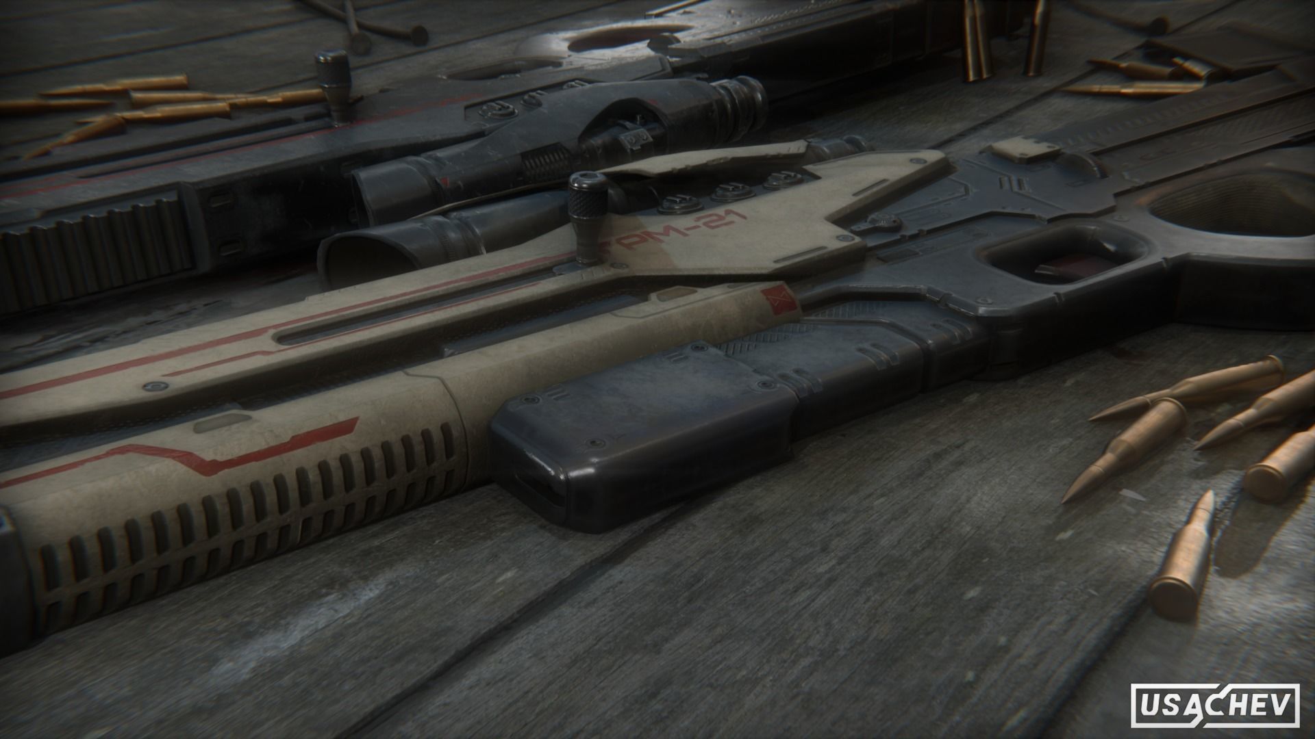 3D model AM-21 Sniper Rifle Game-ready UE4 VR / AR / low-poly | CGTrader