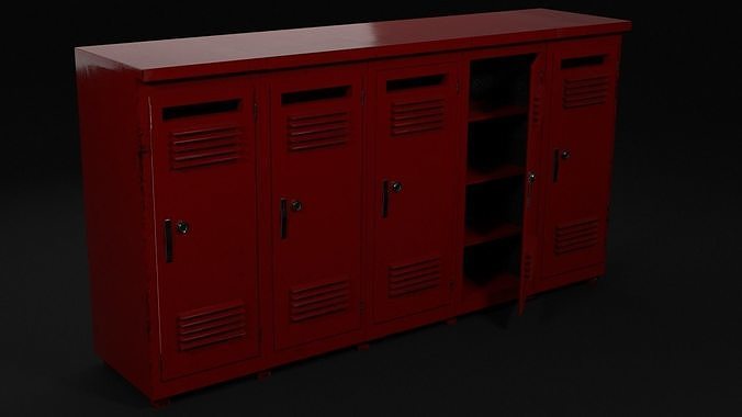 3D model 3D STYLIZED LOCKER MODEL CGI VR / AR / low-poly | CGTrader