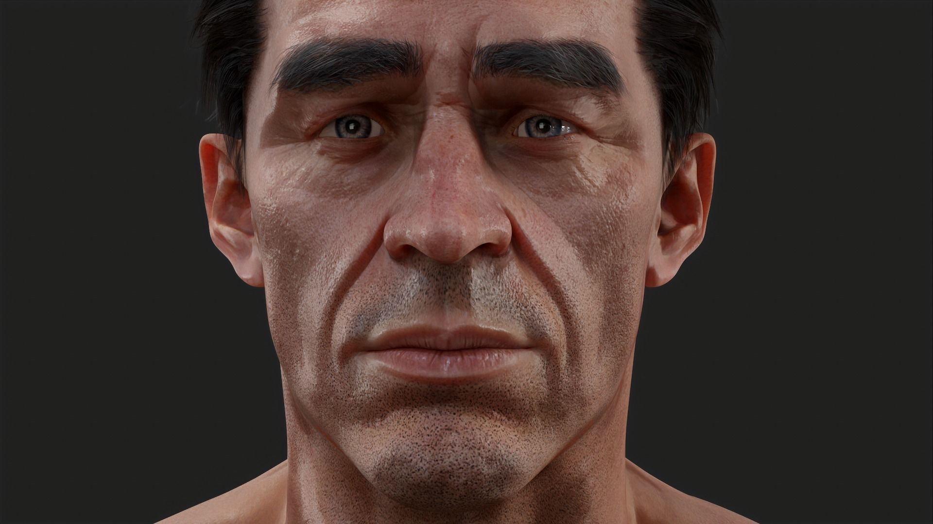 3D model Sean Realistic model of male head VR / AR / low-poly | CGTrader