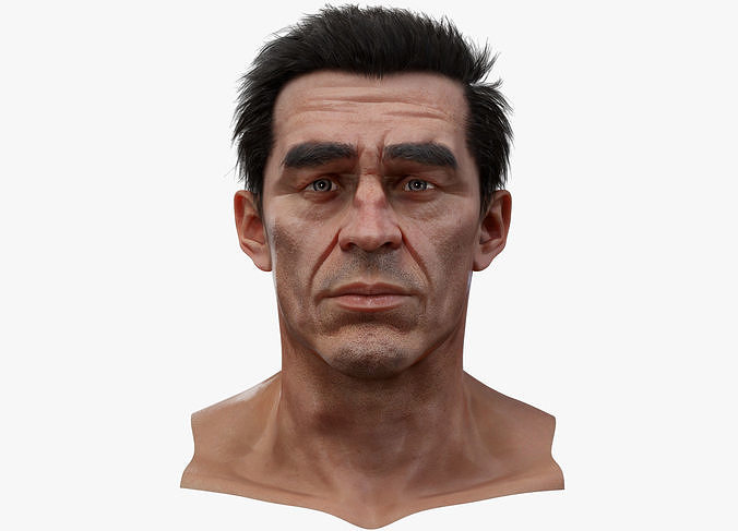 3D model Sean Realistic model of male head VR / AR / low-poly | CGTrader
