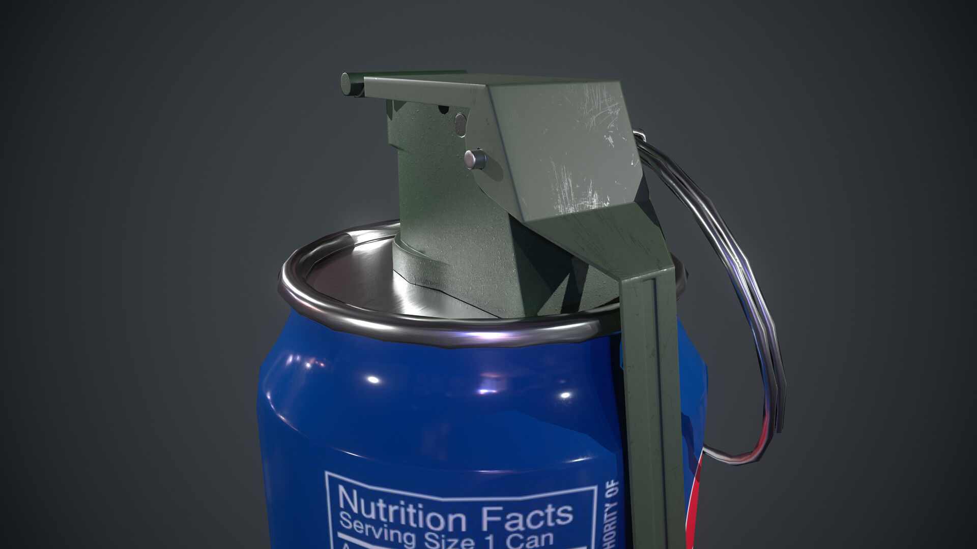 A homemade pepsi grenade 3D model | CGTrader