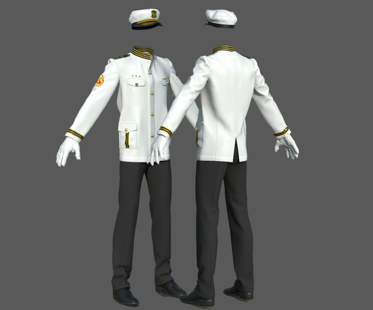OFFICER MARINE 3D model | CGTrader