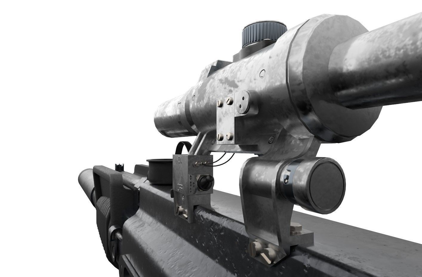 3D model GAMEREADY ASSAULT RIFLE 9A-91 WITH TELESCOPIC SIGHT PSO-1 VR ...