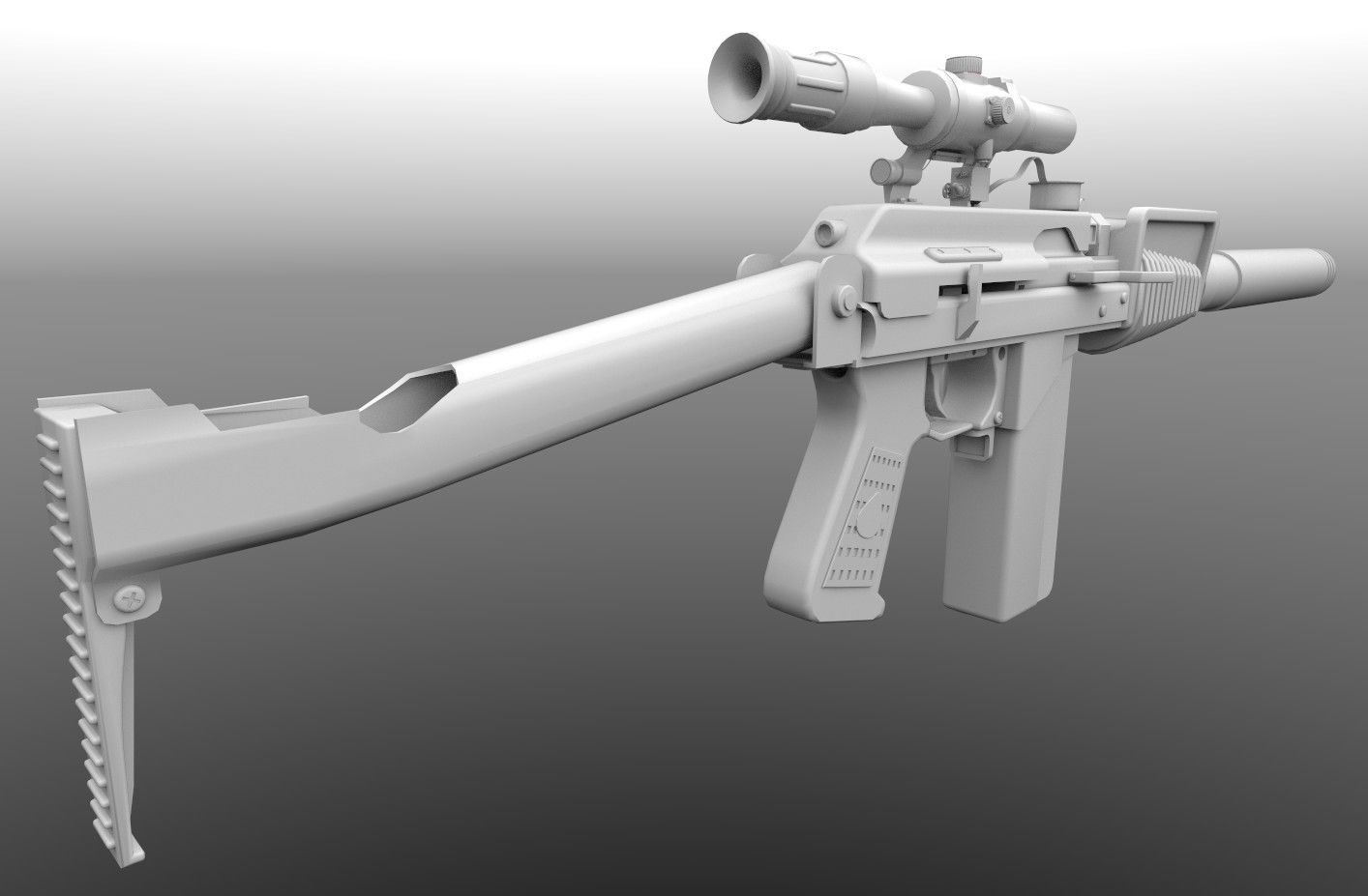 3D model GAMEREADY ASSAULT RIFLE 9A-91 WITH TELESCOPIC SIGHT PSO-1 VR ...