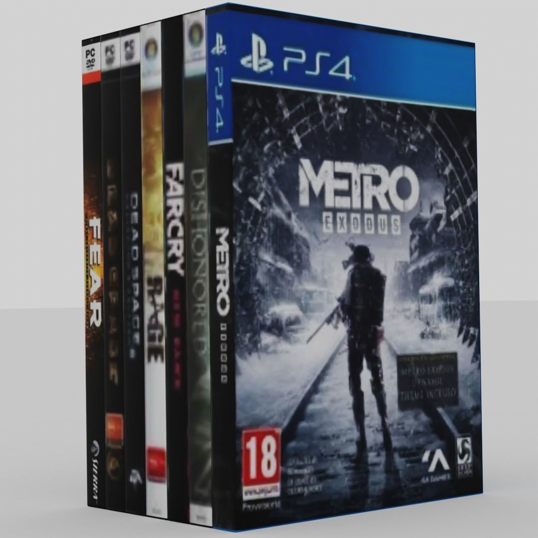 GAMES CASES 3D model | CGTrader