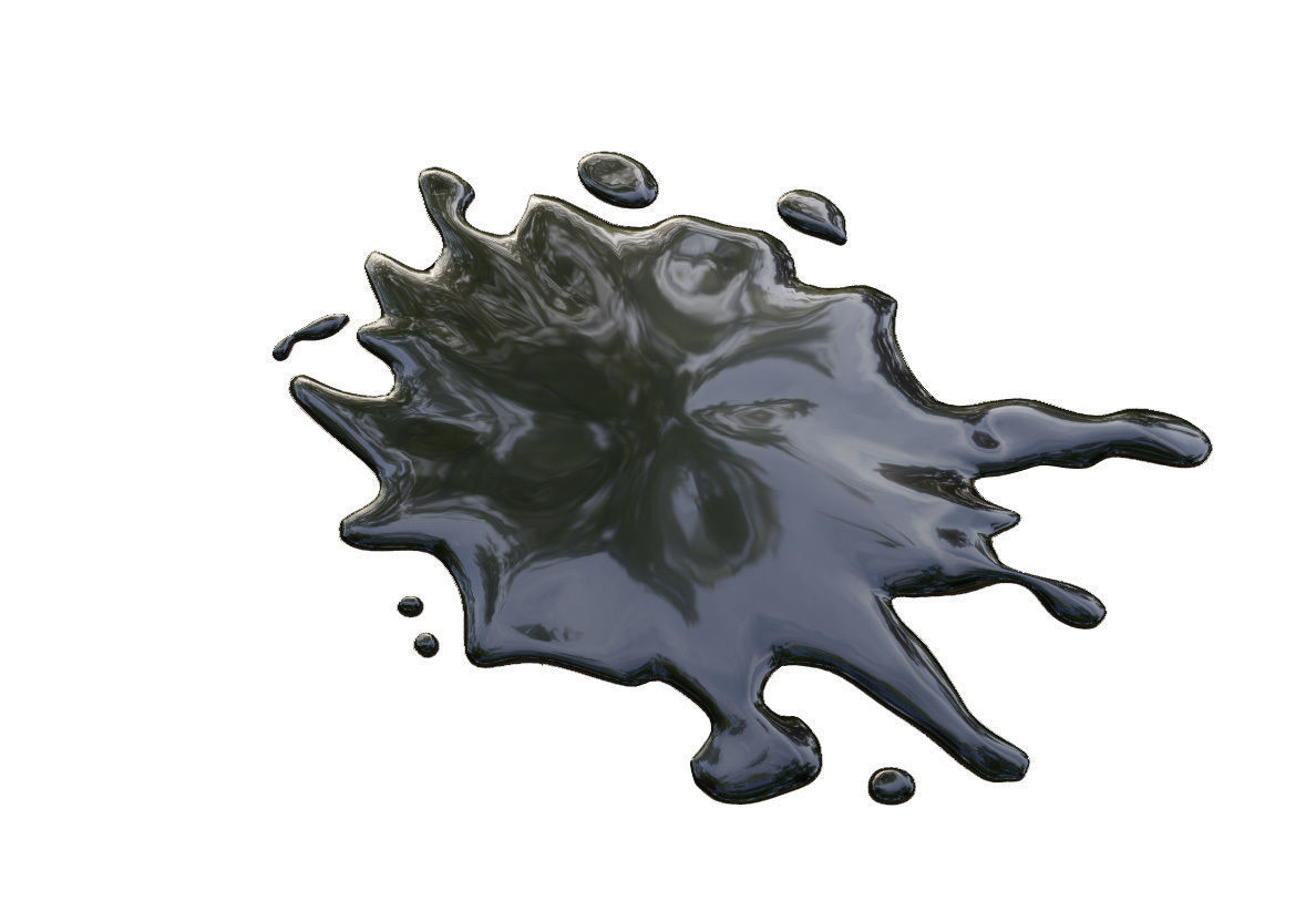 3D model Oil puddle VR / AR / low-poly | CGTrader