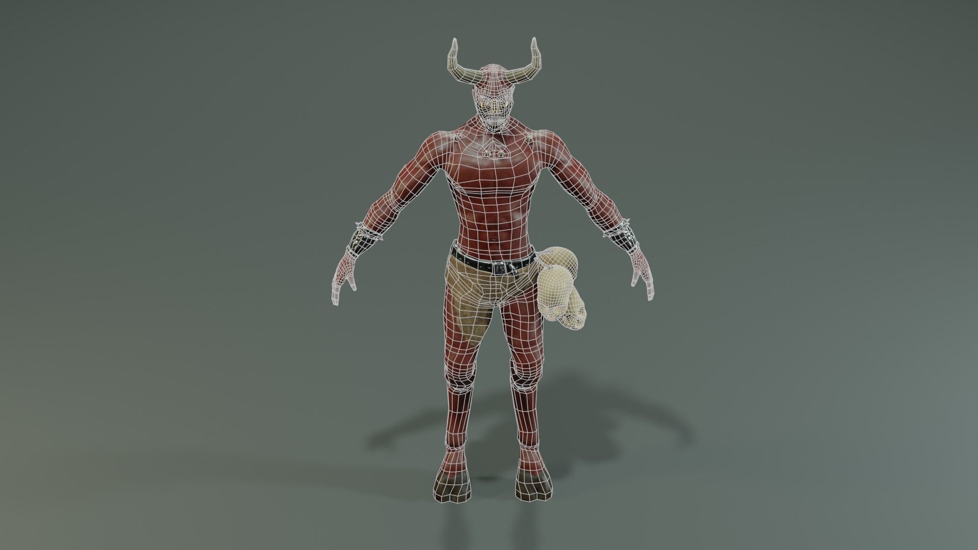 Hell demon gameready character free VR / AR / low-poly 3D model | CGTrader