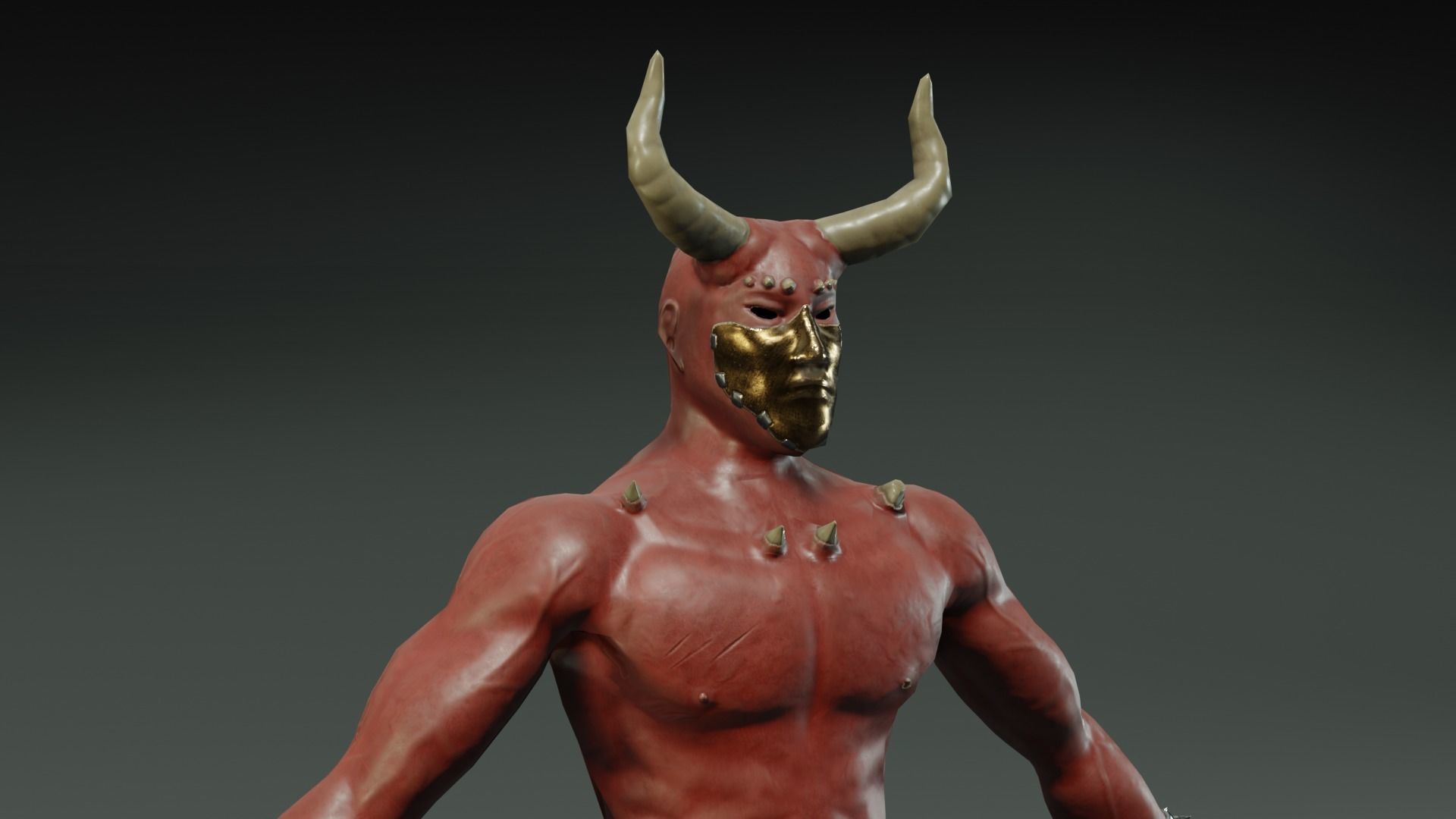 Hell demon gameready character free VR / AR / low-poly 3D model | CGTrader