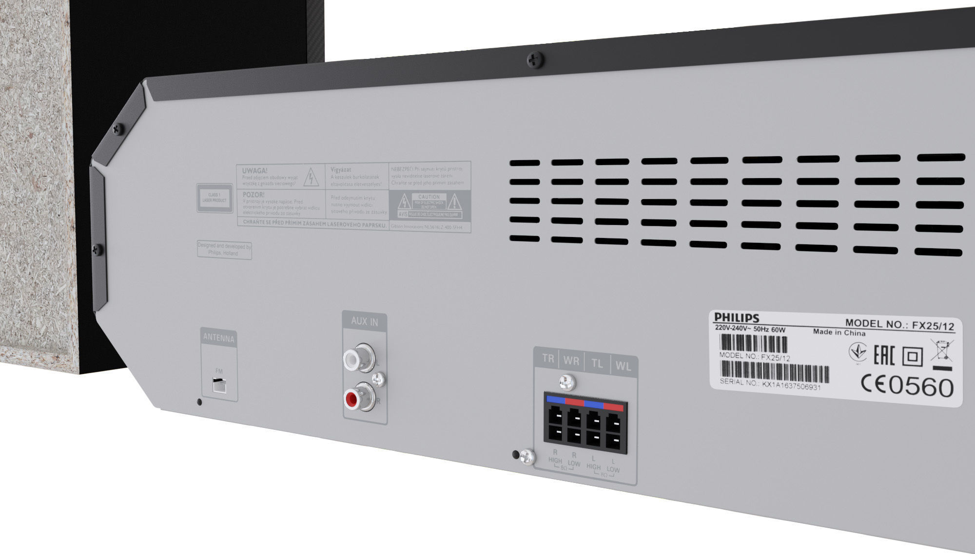 Mini Hi-Fi System Philips FX25 3D model | CGTrader