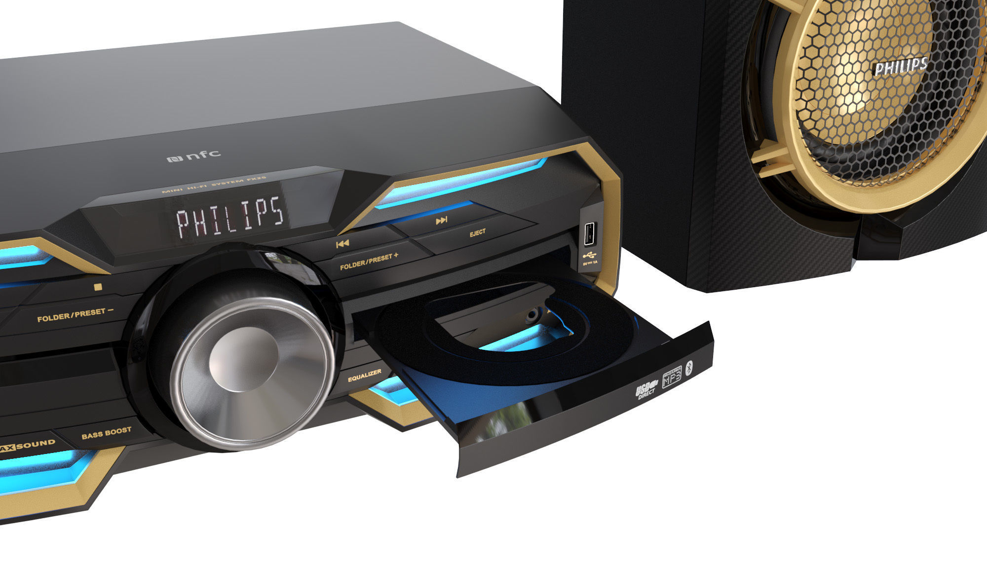 Mini Hi-Fi System Philips FX25 3D model | CGTrader