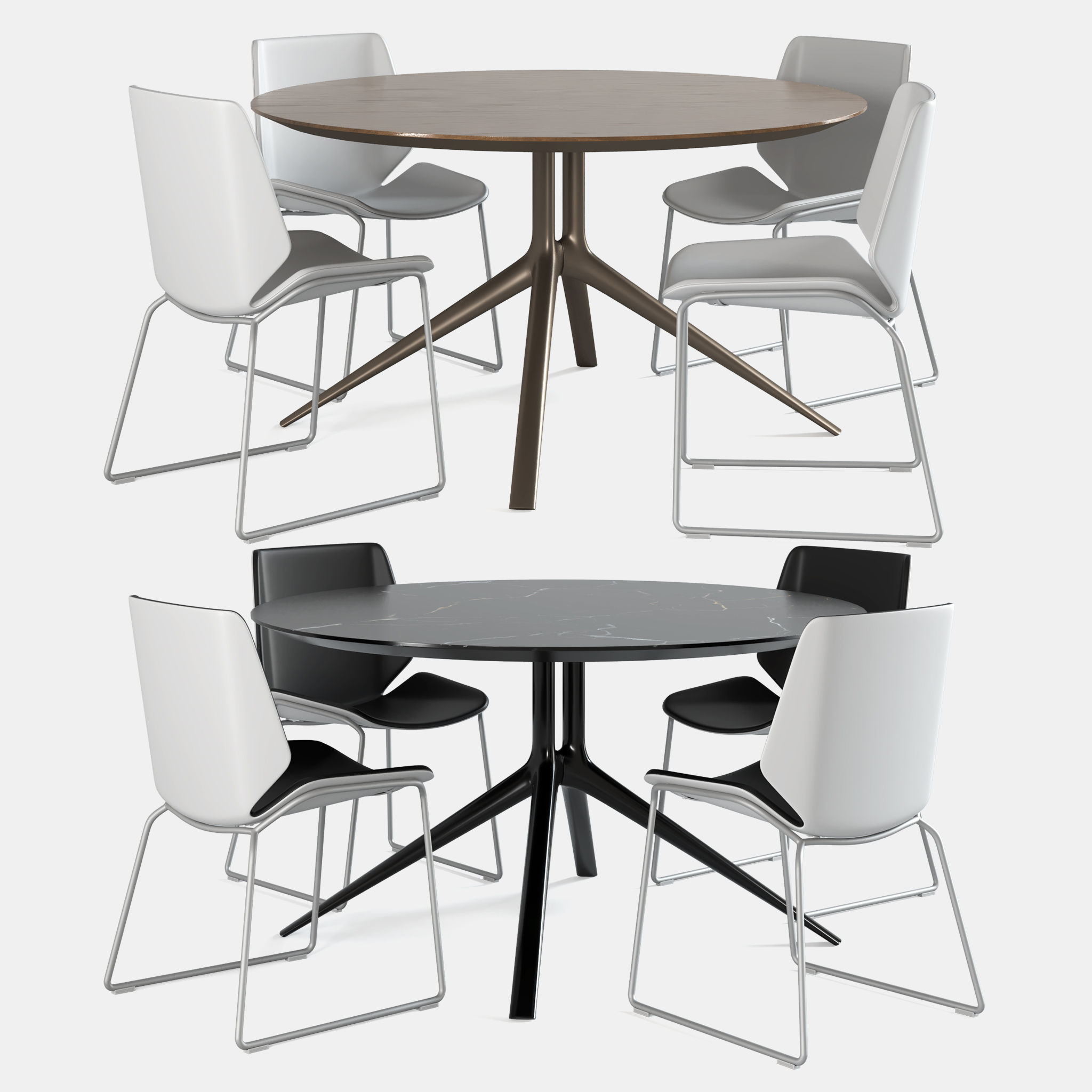 Mondrian Poliform Set01 3d Model Cgtrader