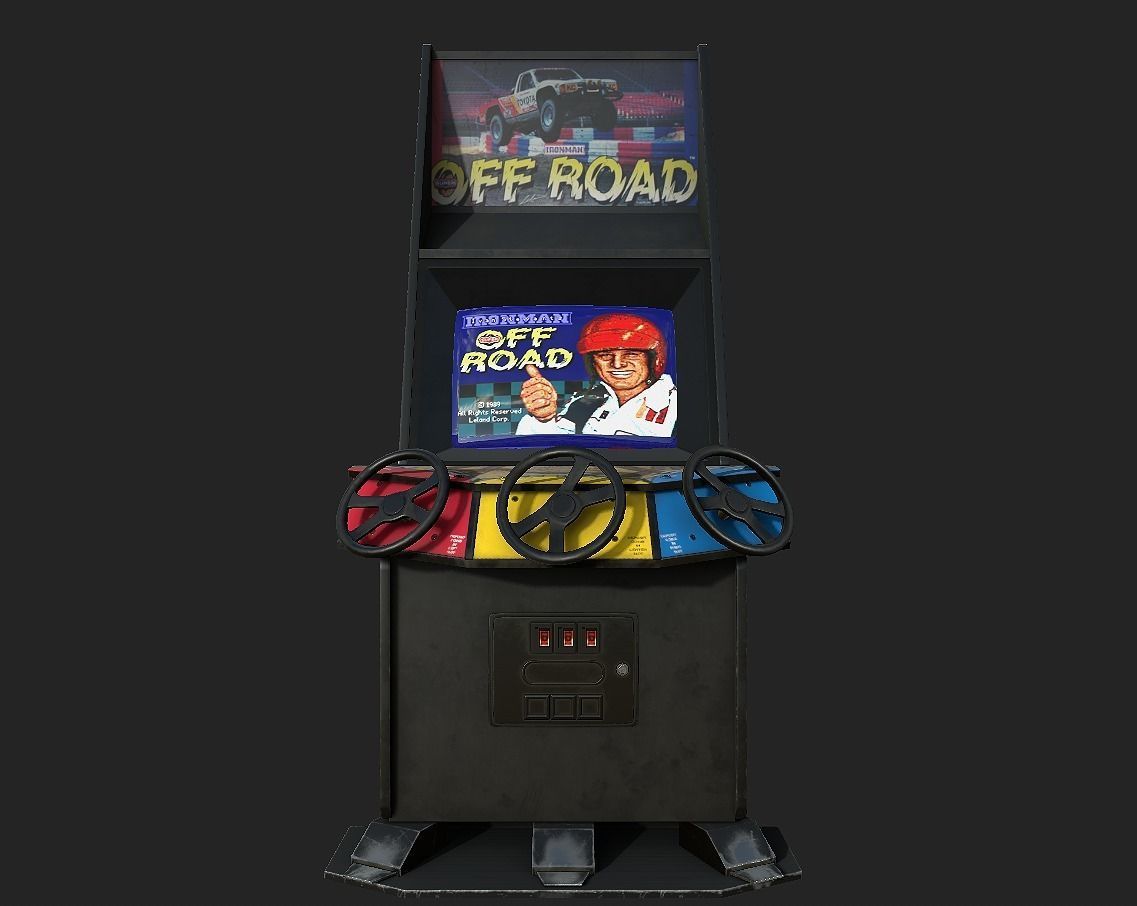 3D model Ironman Ivan Stewarts Super Off Road Arcade Machine VR / AR ...