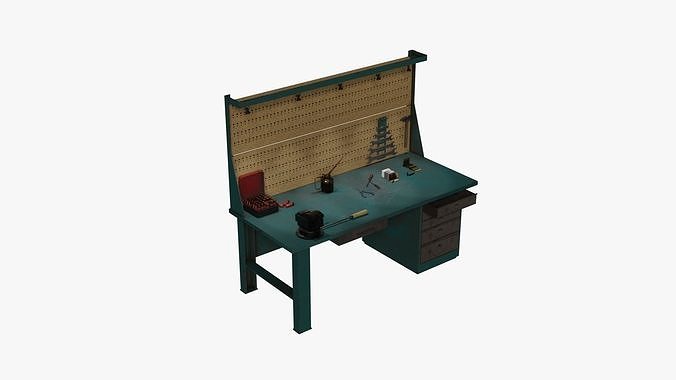 3D model Weapon workbench with tools VR / AR / low-poly | CGTrader