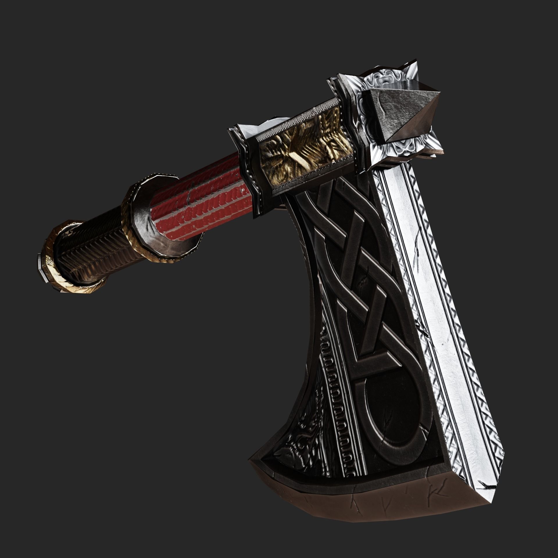 Dwarf One-Arm Warrior 3D model | CGTrader