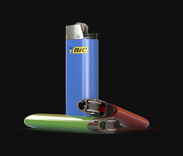 Simple lighter 3D model | CGTrader