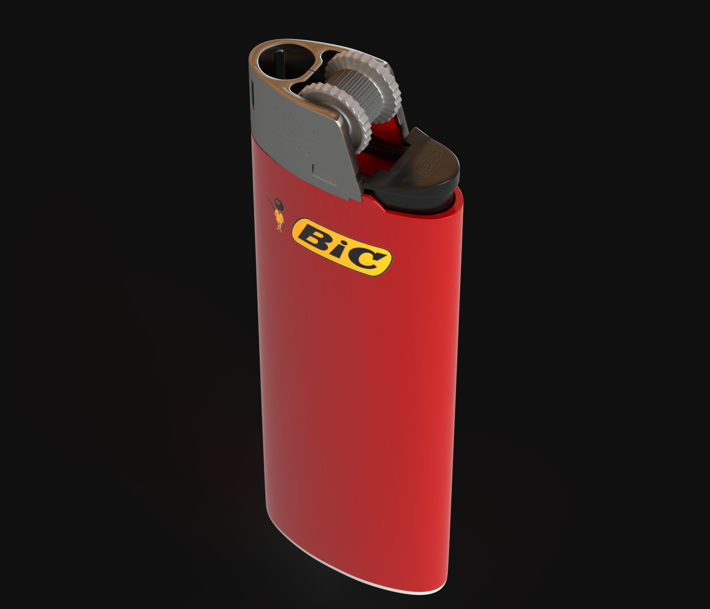Simple lighter 3D model | CGTrader
