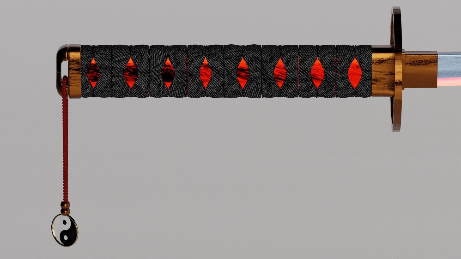 High poly Katana sword super realistic 3D model | CGTrader