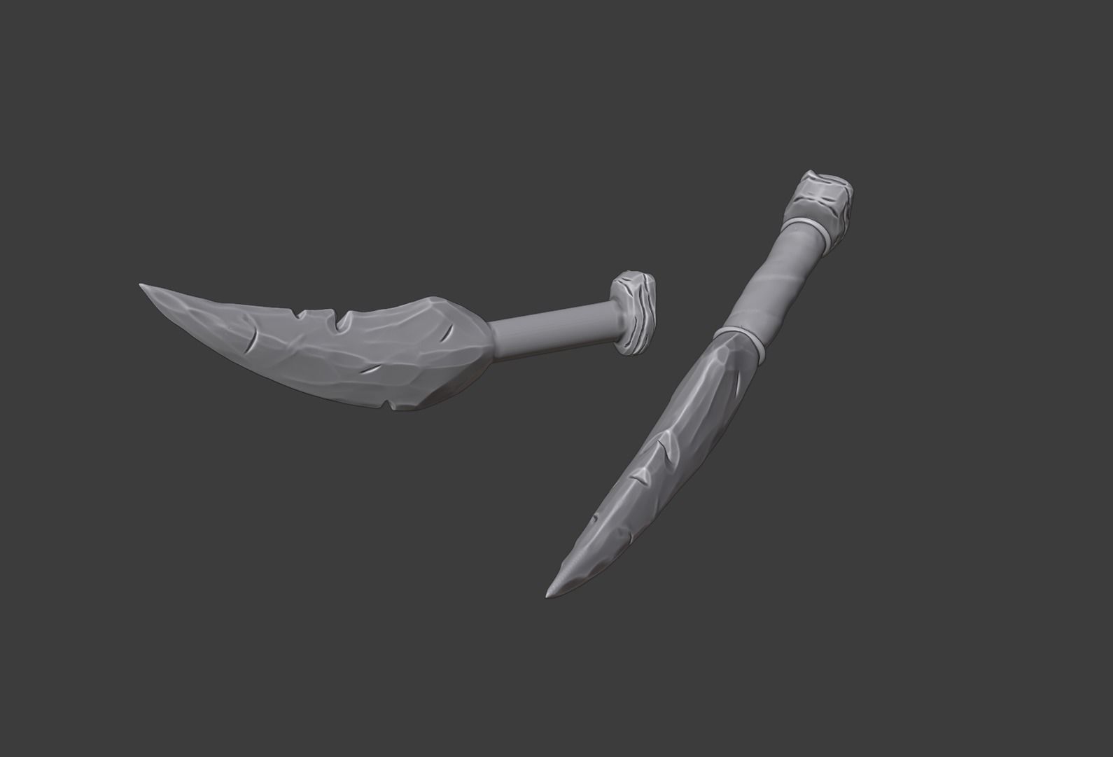 Bone knife dagger - STL - 3D files 3D model 3D printable | CGTrader