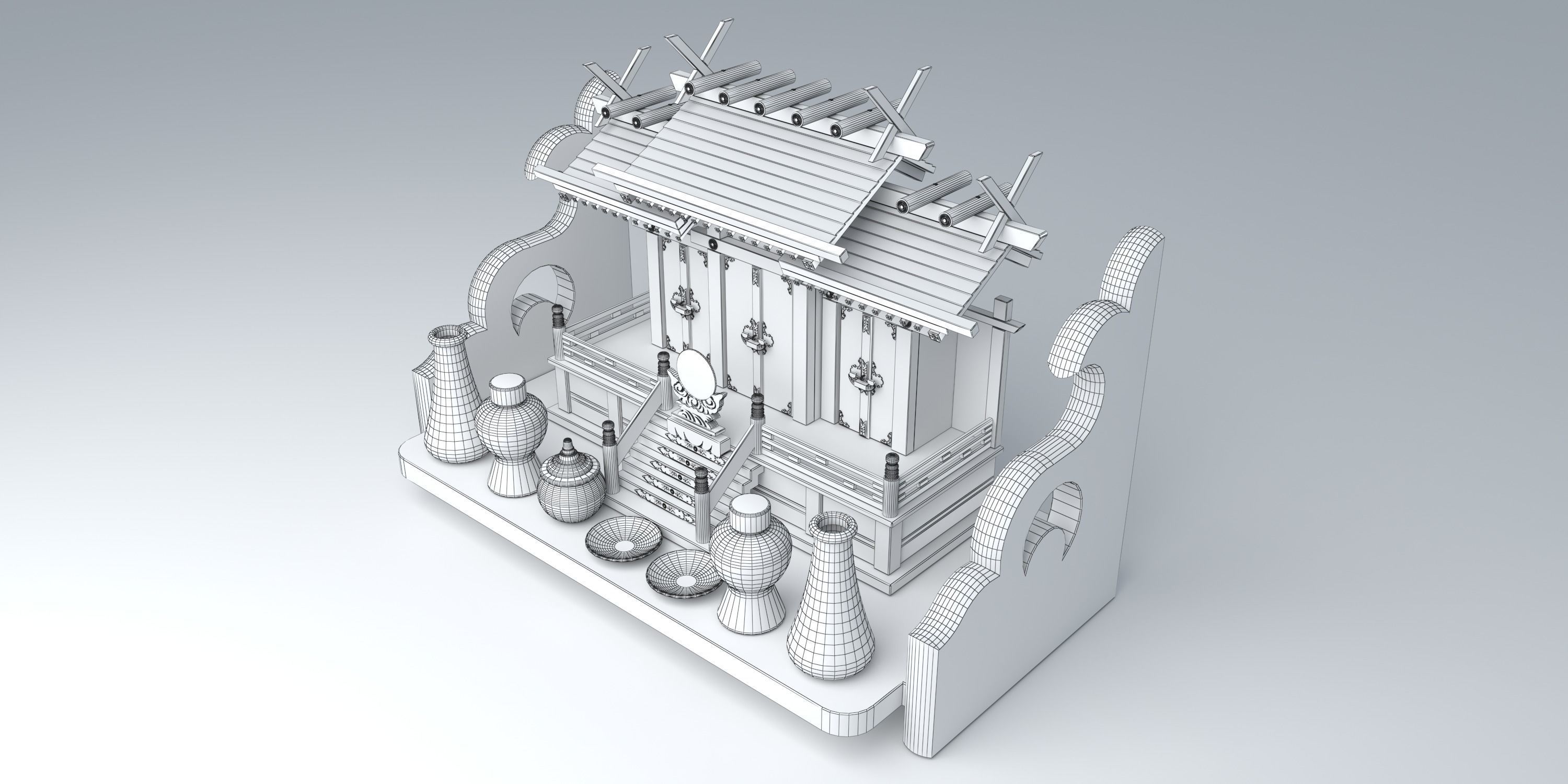 KAMIDANA SET 3D model | CGTrader