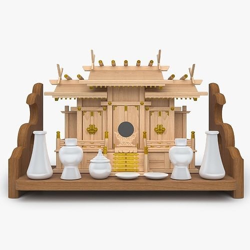 KAMIDANA SET chinese temple 3D model | CGTrader